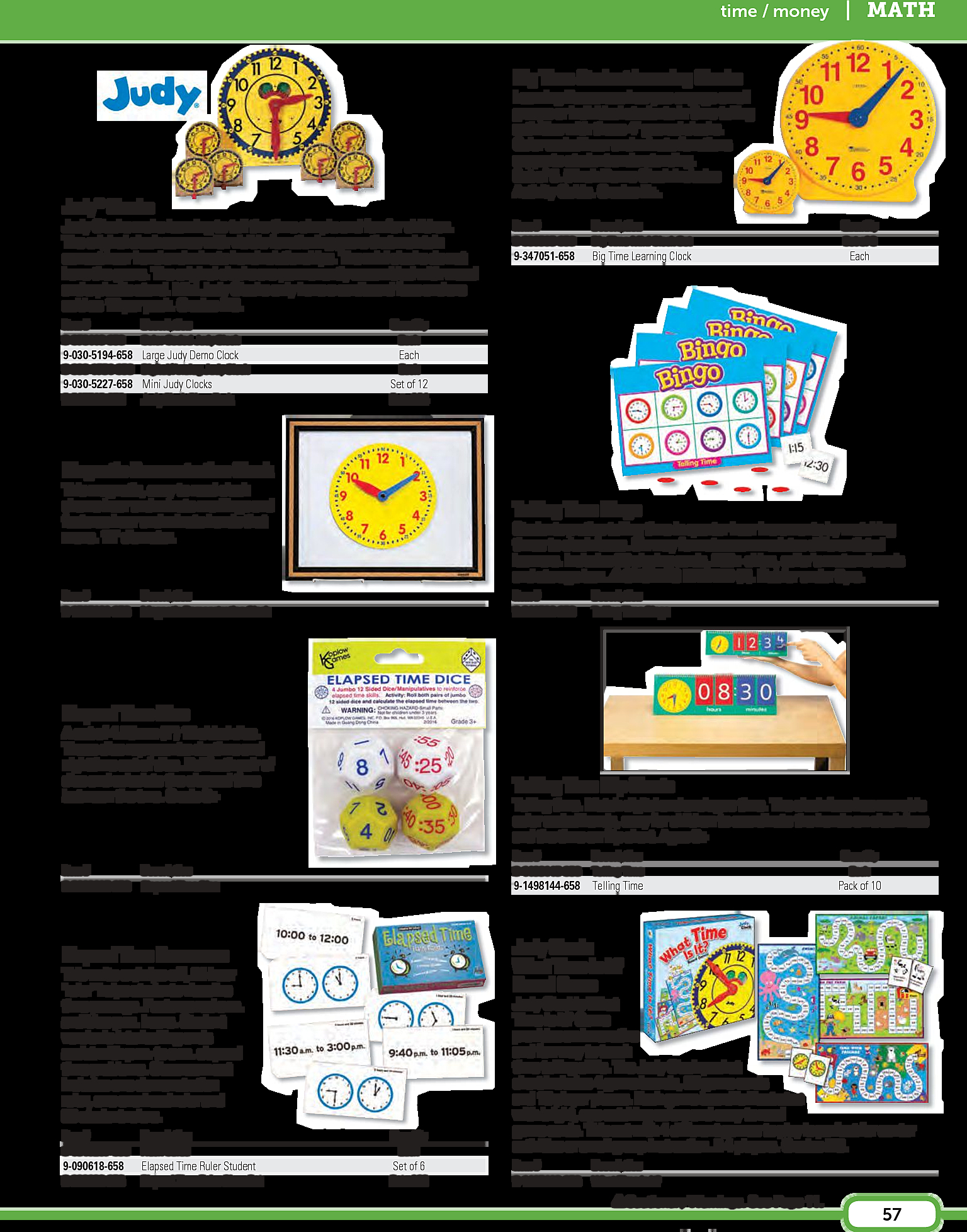 MansionAthletics.com : Learning Advantage Elapsed Time Ruler, Classroom ...