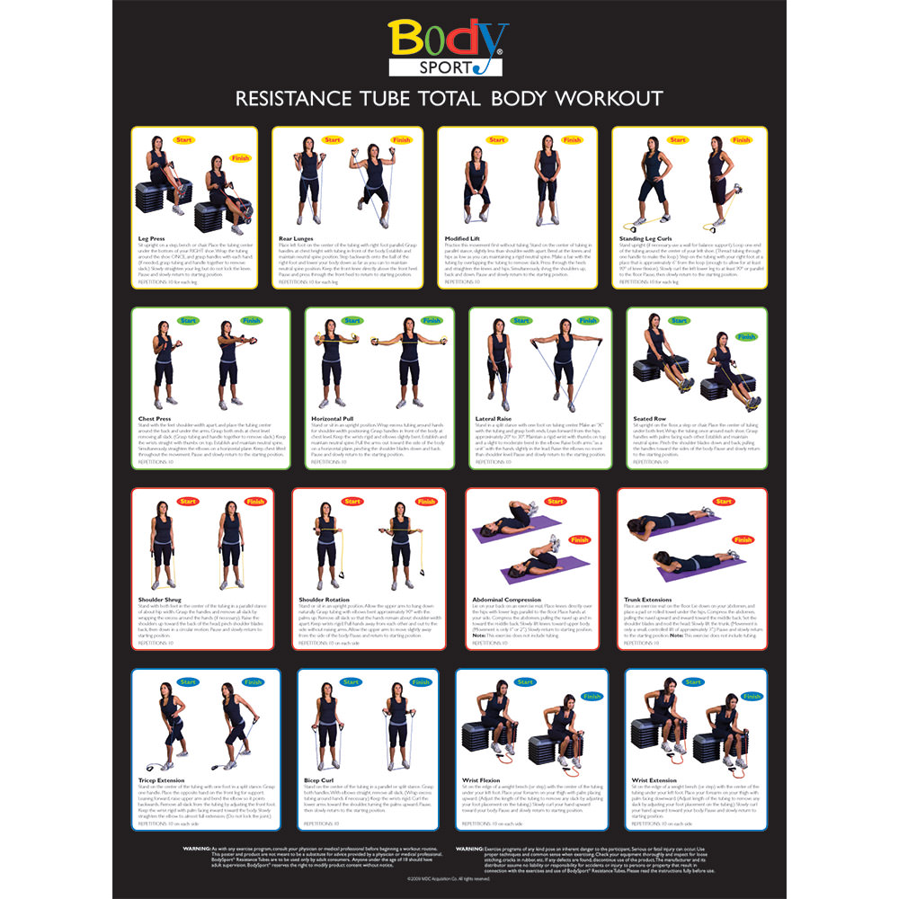 MansionHealthSelect.com : Body Sport Exercise Tube Total Body Workout ...