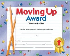 MansionSchools.com : Moving Up Award Certificate : Learning: Supplies